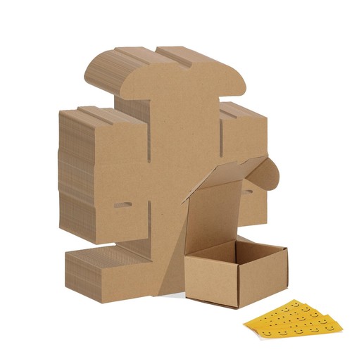 4x3x2 inches Shipping Boxes Set of 50 Brown Corrugated Cardboard Box ...