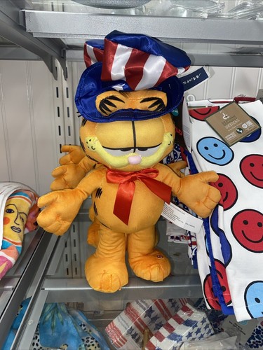 2024 Patriotic 🇺🇸 GARFIELD Animated Summer Shuffle 12" Plush MUSIC ...