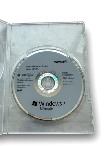 Microsoft Windows 7 Ultimate 64-bit DVD w/ Product Key | eBay