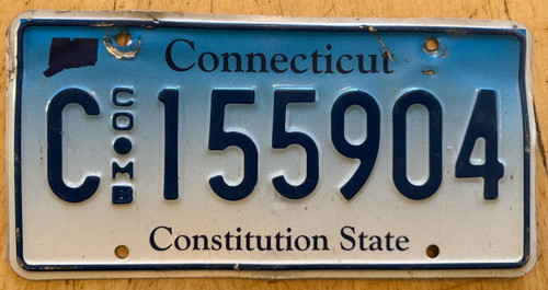 CONNECTICUT COMBINATION CONSTITUTION STATE AUTO LICENSE PLATE " C ...