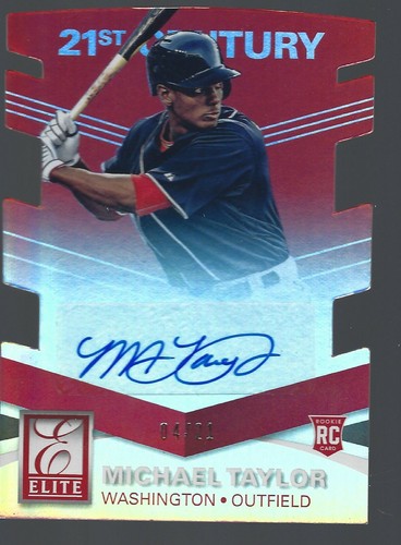 2015 Elite 21st Century Signatures Red #26 Michael Taylor 4/21 | eBay