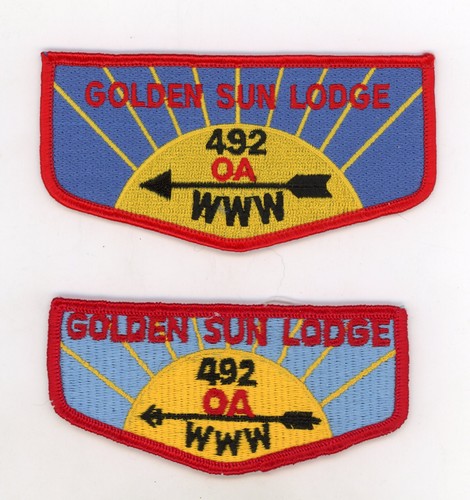 OA Golden Sun Lodge 492 2x Vintage Pocket Flaps | eBay