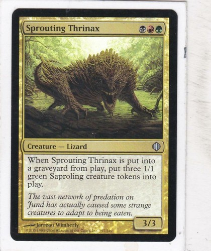 MTG: Shards of Alara: Foil: Sprouting Thrinax | eBay