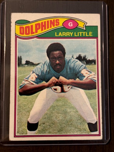 1977 Topps Football Larry Little Miami Dolphins #172 HOF - Vintage Card ...