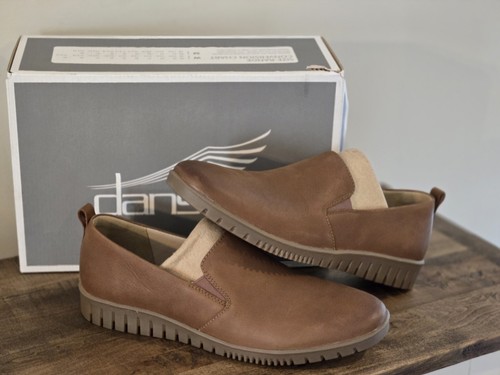 Dansko Linley Burnished Calf Flats Sz 41 EU 10.5 US Soft Leather Arch ...