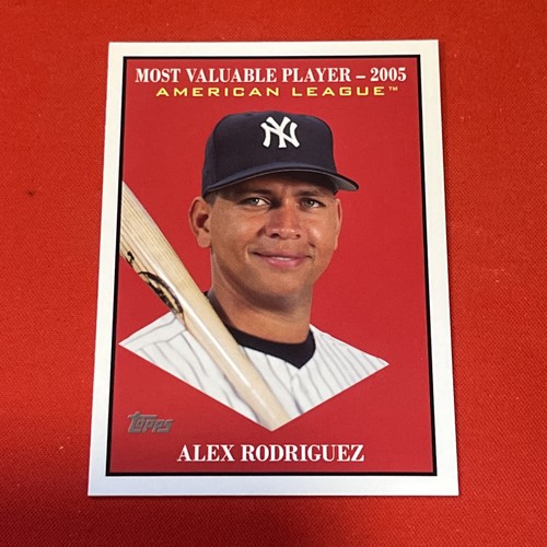2025 Topps Update Alex Rodriguez #MV-22 MVP Most Valuable Insert ...