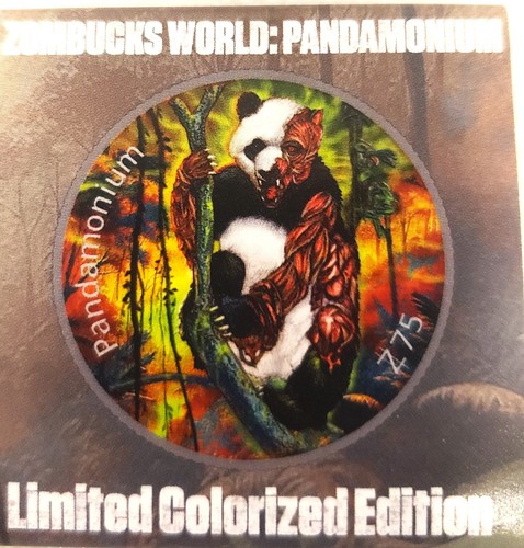 ZOMBUCKS WORLD PANDAMONIUM #2 Colorized Series 1 OZ. ROUND .999 FINE ...