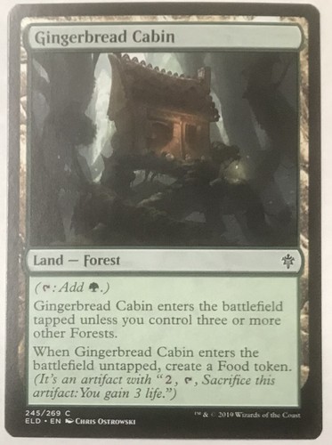 GINGERBREAD CABIN Throne of Eldraine MTG Magic NM | eBay