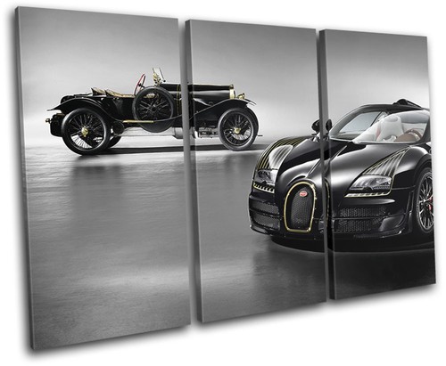 Bugatti Veyron Cars TREBLE CANVAS WALL ART Picture Print | eBay Australia