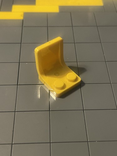 Lego yellow minifigure chair/seat piece 2x2 | eBay
