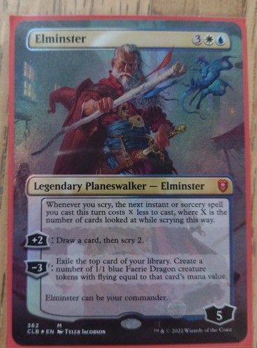 Elminster - Commander Legends Baldur's Gate - MTG Magic - Borderless ...