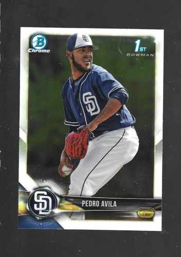 2018 Bowman Chrome #BCP40 Pedro Avila RC, Cleveland Guardians | eBay