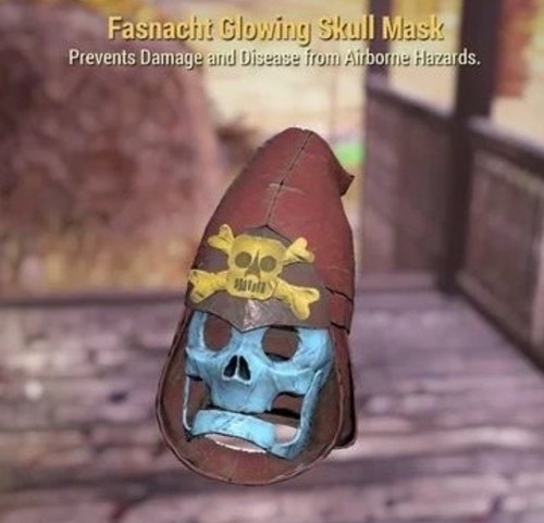 Fallout 76 - Glowing Skull Mask - Fasnacht Glowing Skull - XBOX ONLY | eBay