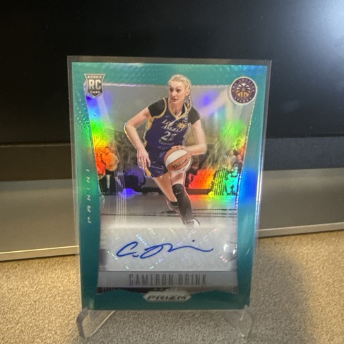 2024 Panini WNBA Prizm Cameron Brink Throwback Signatures RC Teal Auto ...