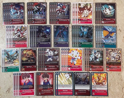 Digimon Gammamon Deck (4) Gammamon P-059 Hiro Amanokawa P-062 Canoweissmon RB01 | eBay