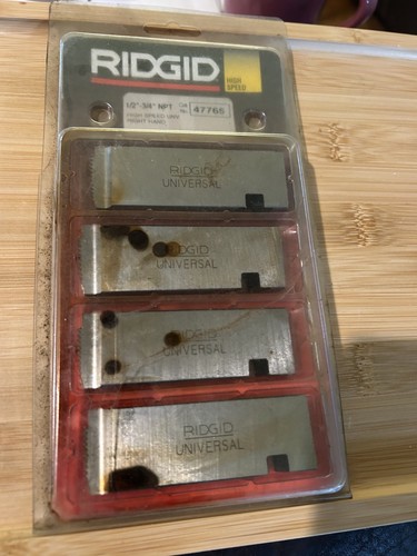 RIDGID 47765 universal high speed Right hand dies 1/2" to 3/4" NPT | eBay