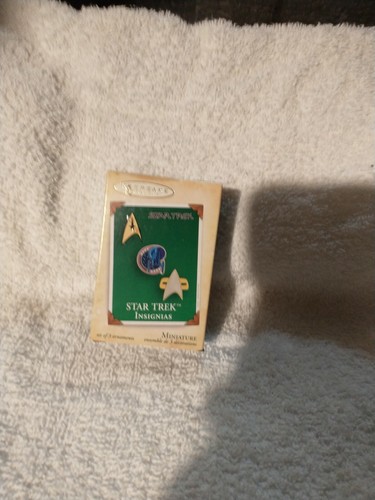 Hallmark Miniature Ornament Set of 3 Star Trek Insignias 2004 Metal ...