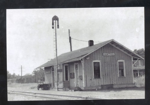 REAL PHOTO IANTHA MISSOURI MO. RAILROAD DEPOT TRAIN STATION POSTCARD ...