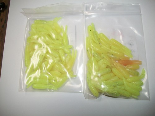 Lot of 100 - 1-1/8" Split Tail Grub - T40 lot #6 | eBay