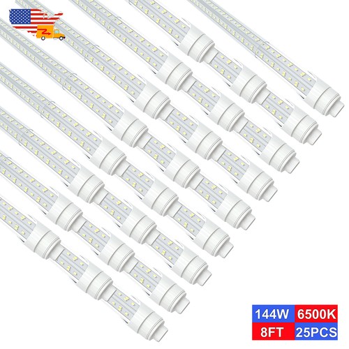 F96T12 HO 2 Pin Led Replacement Tube 25Pack,8FT No Ballast Garage ...