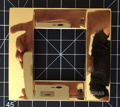 VIMAR Idea 17092.32 Classic Cover Plate Metal Shiny Gold | 1709232 ...