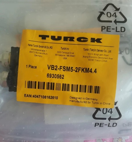 TURCK 6930562 VB2-FSM5-2FKM4.4 SPLITTER PLUG .NEW IN BAG .DHL/UPS | eBay