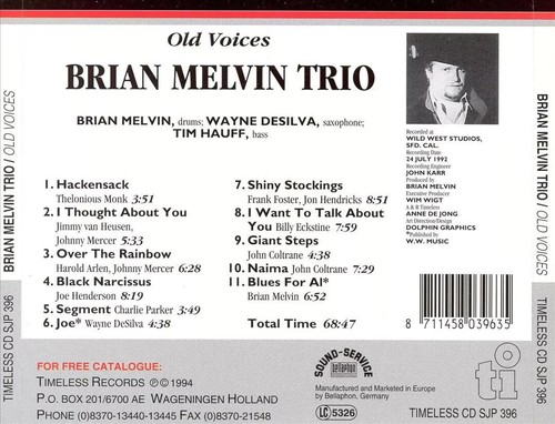 BRIAN MELVIN - OLD VOICES NEW CD 8711458039635| eBay