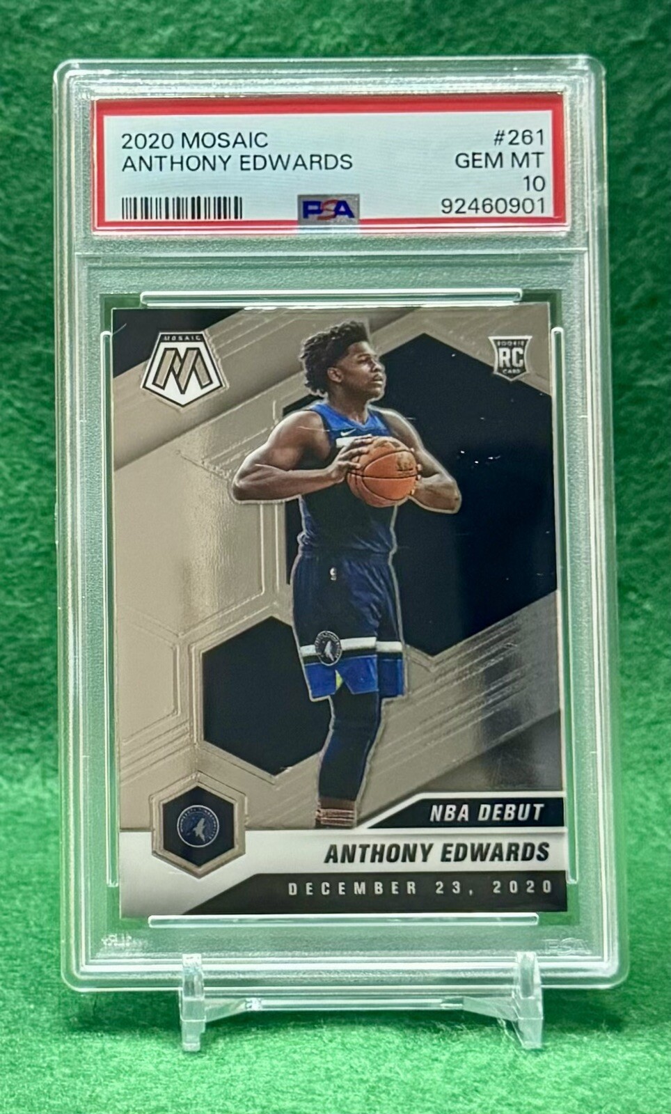Anthony Edwards 2020 Mosaic #261 NBA Debut Price Guide - Sports Card ...