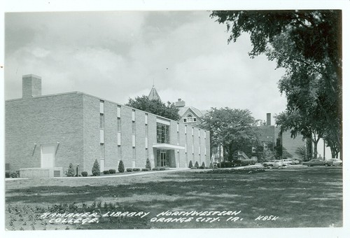 Orange City, Iowa, Ramaker Library, Northwestern College - RPPC (Omisc ...