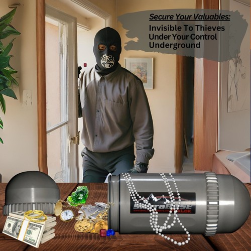 Underground, Security Lock Box Safe. Store Gold Coins, Silver, Survival ...