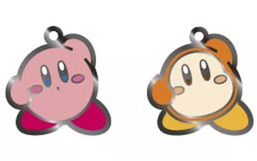 Key chain 3. Kirby & Waddle Dee "Kirby of the Stars Kirby play with ...
