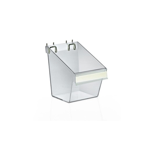 Azar Small Display Bucket With C-Channel 7"(H) "(W) "(D) 4/Pk 556127 ...