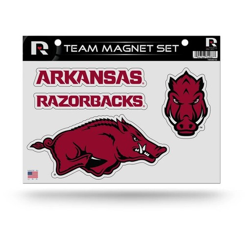 Arkansas Razorbacks Multi Die Cut Magnet Sheet 3 Piece Fridge Car Truck ...