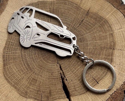 Keychain Toyota Highlander Key ring high quality stainless steel 1,5mm ...