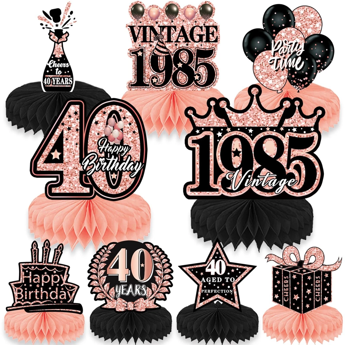 1995 Birthday Card Awesome Since 1995 Banner, Gold Glitter 30Th ...