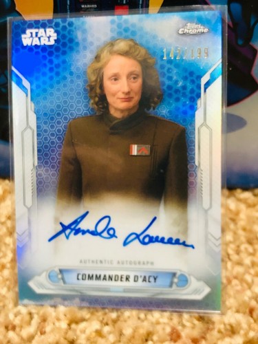 Star Wars Topps Chrome Legacy Card /199 Autograph Commander D'Acy | eBay