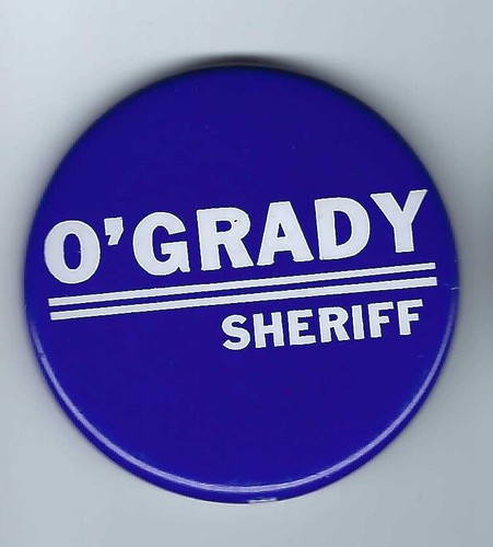 James O'Grady Cook County Illinois (D) Sheriff 1986-90 political pin ...