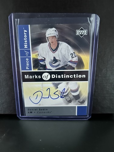 2002-03 Daniel Sedin on card Autograph Upper Deck - Marks of ...