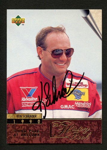 Ken Schrader #146 signed autograph auto 1996 Upper Deck NASCAR Trading ...