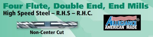 9/16x5/8 HSS NCC UNCOA.4FT.DOUBLE END MILLS-AL. AMERICAN ITEM NO ...