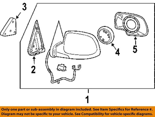 GM OEM 03-07 Escalade ESV Front Door Outside Mirrors-Mirror 15226944 | eBay