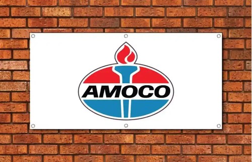 Amoco Garage Banner 2' X 4' Ft | eBay
