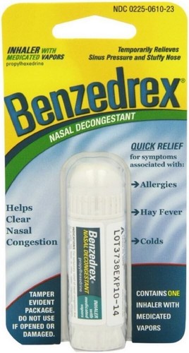 (Pack of 18) Benzedrex Nasal Decongestant Inhaler Fast-Acting Relief ...