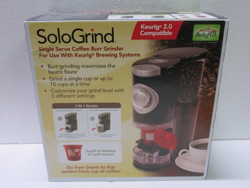SOLOGRIND 2-in-1 Automatic Single Serve Coffee Burr Grinder for Brew ...