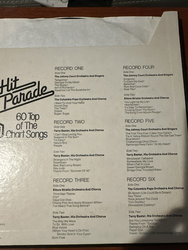1 Hit Parade 60 Top Of The Chart songs 1972-1978 6 Albums | eBay
