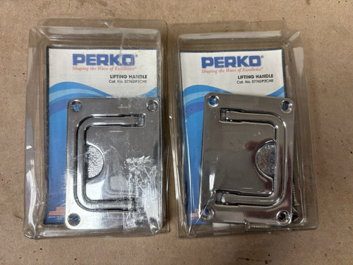 Perko Flush Lifting Handle Chrome Bronze 3-3/4" X 2-3/4" New Lot of 2 ...