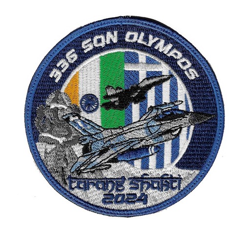 Hellenic Airforce 336 Sqn Olympos Indian Exercise 2024 Patch | eBay