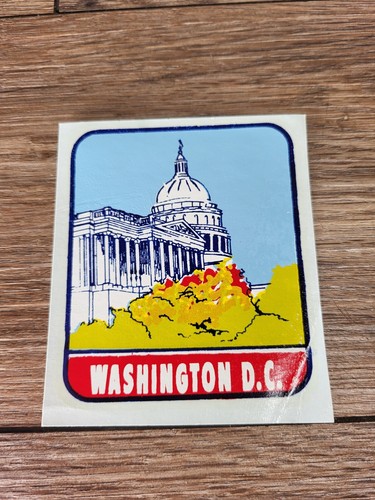 Vintage Washington DC Decal Sticker | eBay
