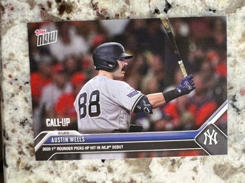 2023 TOPPS NOW MLB CALL-UP CARD NEW YORK YANKEES AUSTIN WELLS #799 1st ...