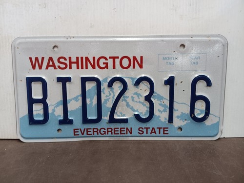 2010 Washington WORD BID License Plate Tag BID AUCTION | eBay